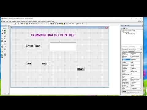 common dialog control in visual basic\VB6.0 - YouTube