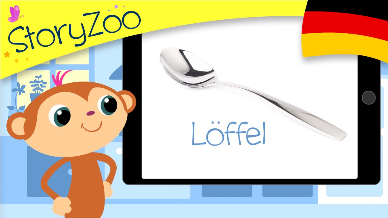 In the kitchen • Childrens First Words • German - YouTube