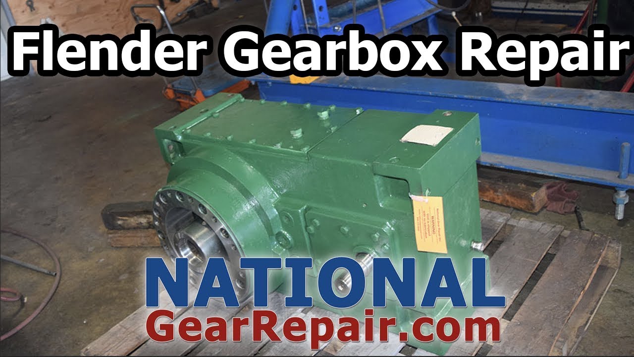 Flender gearbox repair - YouTube