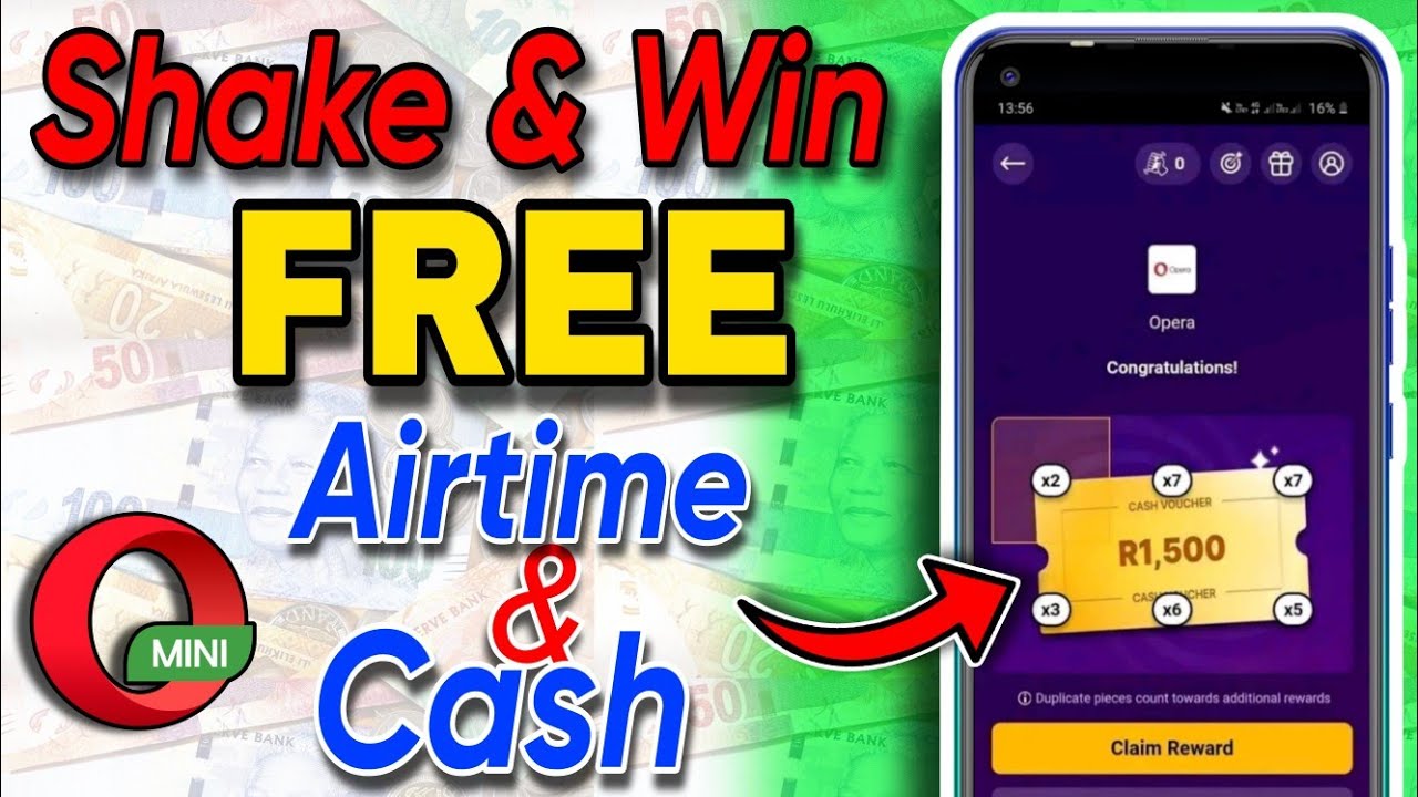 Shake and Win | FREE Cash and Airtime voucher #makemoneyonline2023 ...