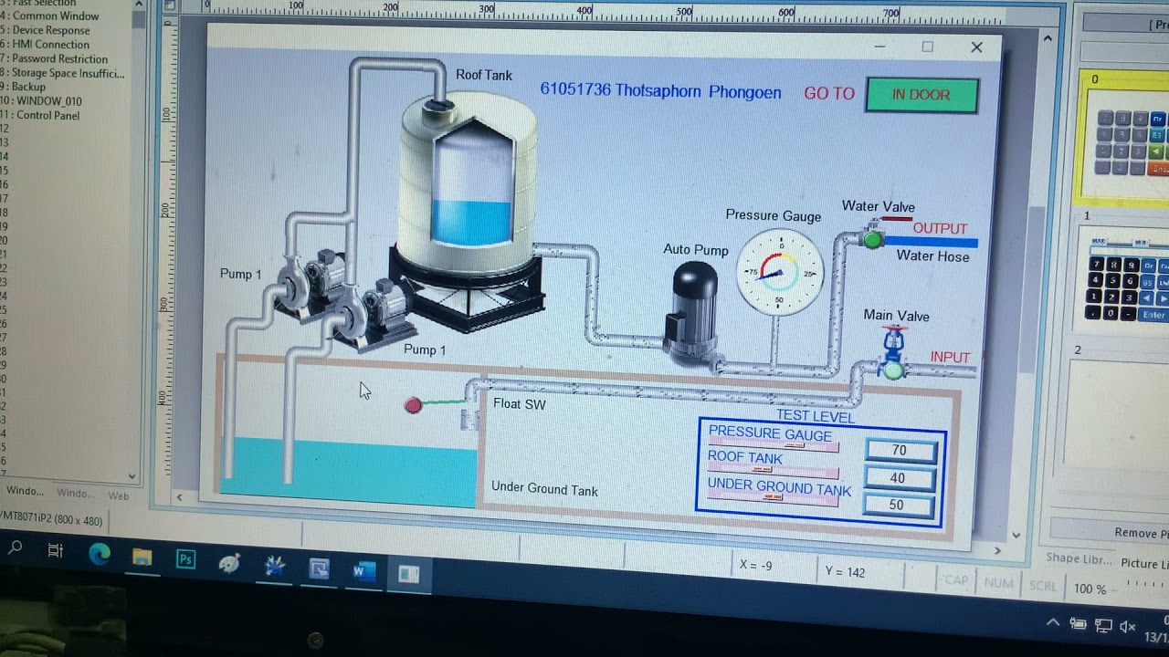 Miniproject HMI Water Pumps - YouTube