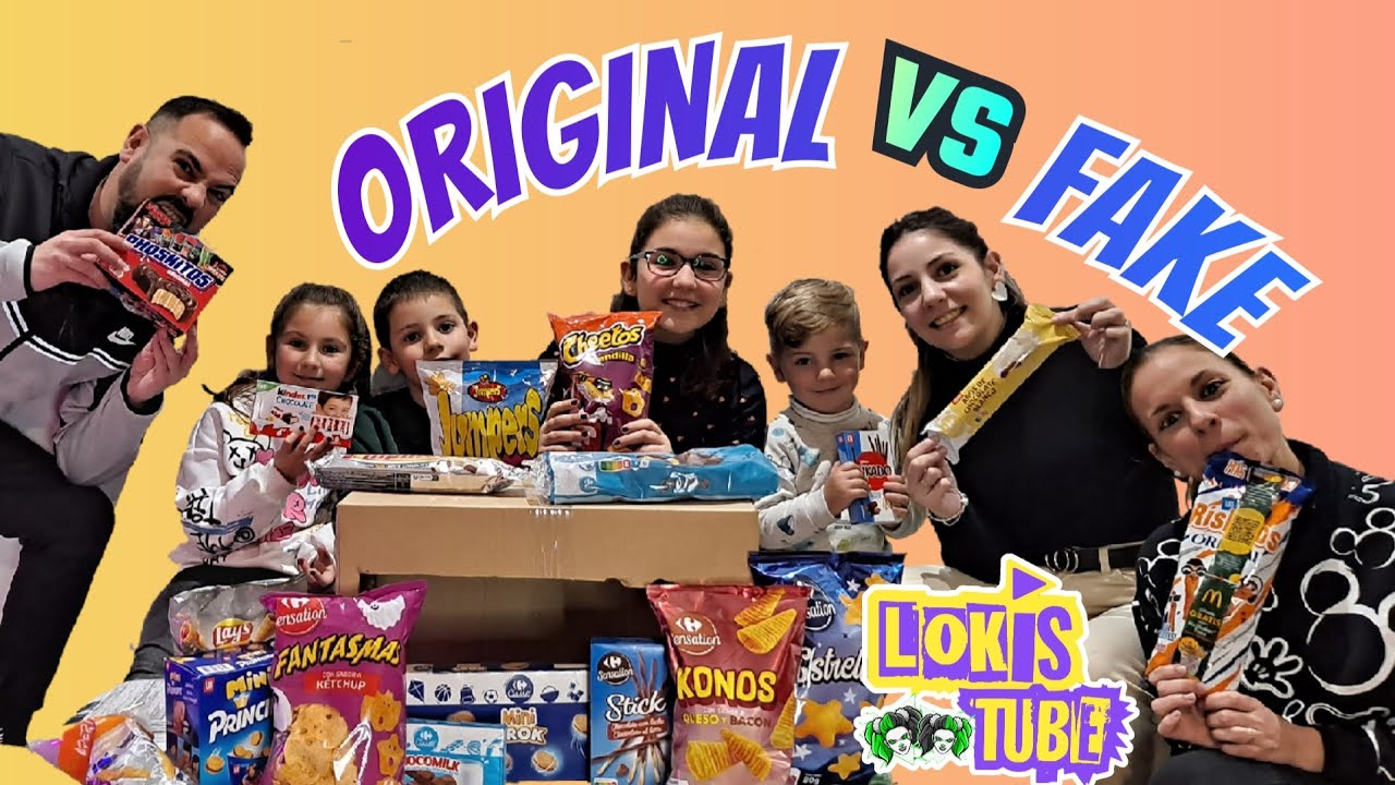 Original vs Fake con AMIG@S ¿notaremos la diferencia? - YouTube