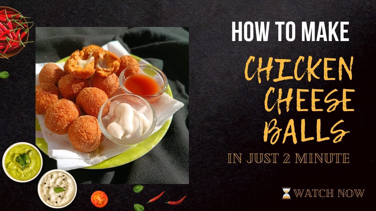 Chicken Cheese Balls|cheesy Balls Recipe|Snack Recipe|Chicken recipes ...