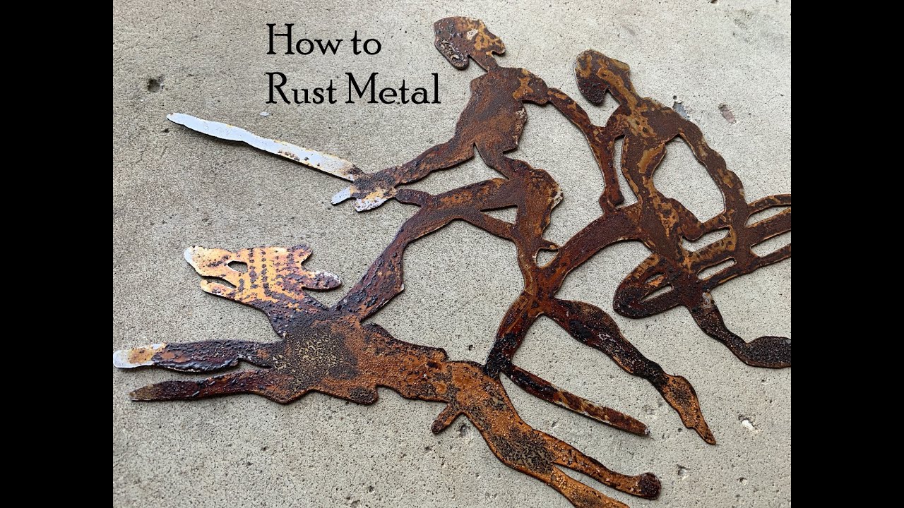 How to Apply a Decorative Rust Finish - YouTube