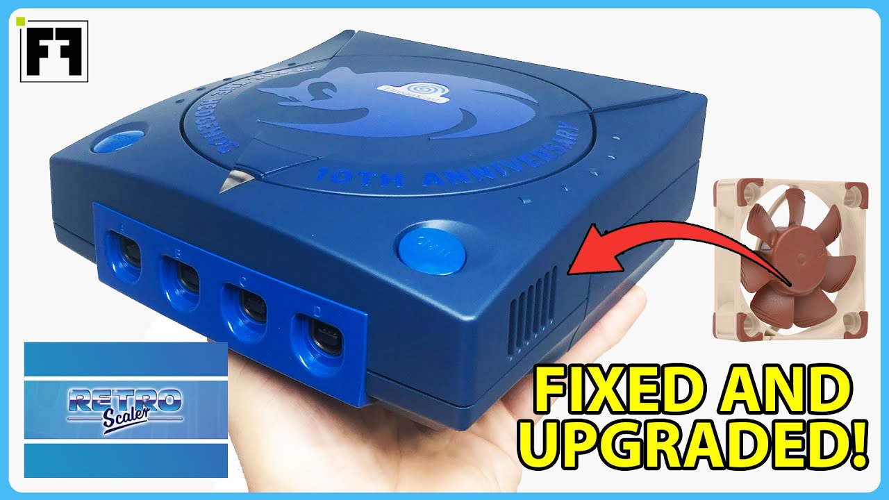 FIX and UPGRADE my SEGA DREAMCAST Sonic Custom! ( Noctua fan kit ...