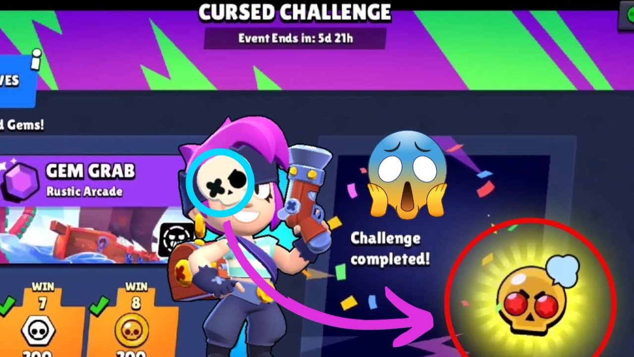 Brawl Stars Cursed Pirates Challenge 8-0 ft. Teammates - YouTube
