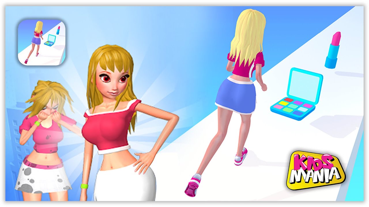 Beauty Makeover Run - Level 1 - 10 Android iOS Gameplay - YouTube