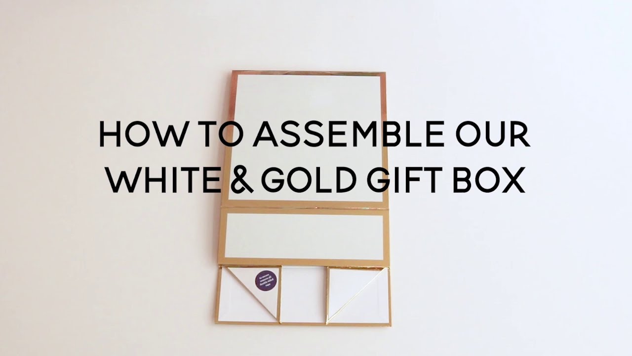 How To Assemble Gift Boxes - YouTube