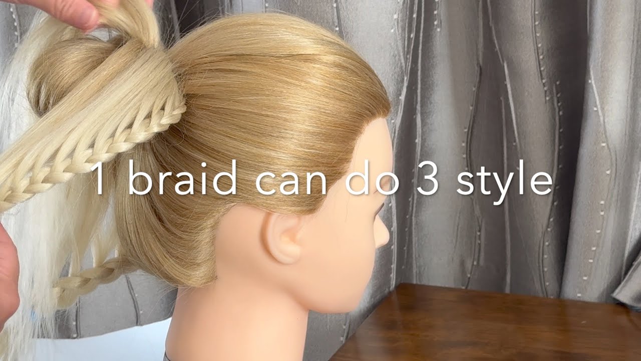 1 Braid can do 3 styles - YouTube