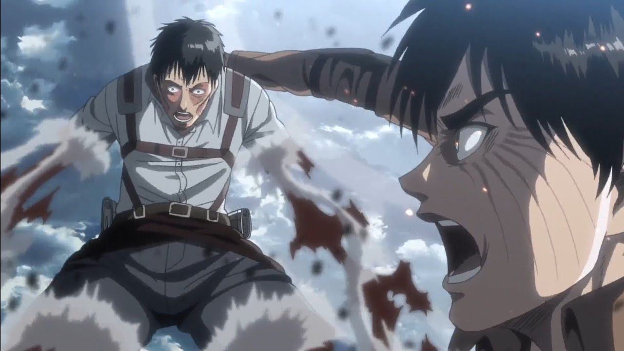 Armin sacriface to defeat berthold, Attack on Titan - YouTube