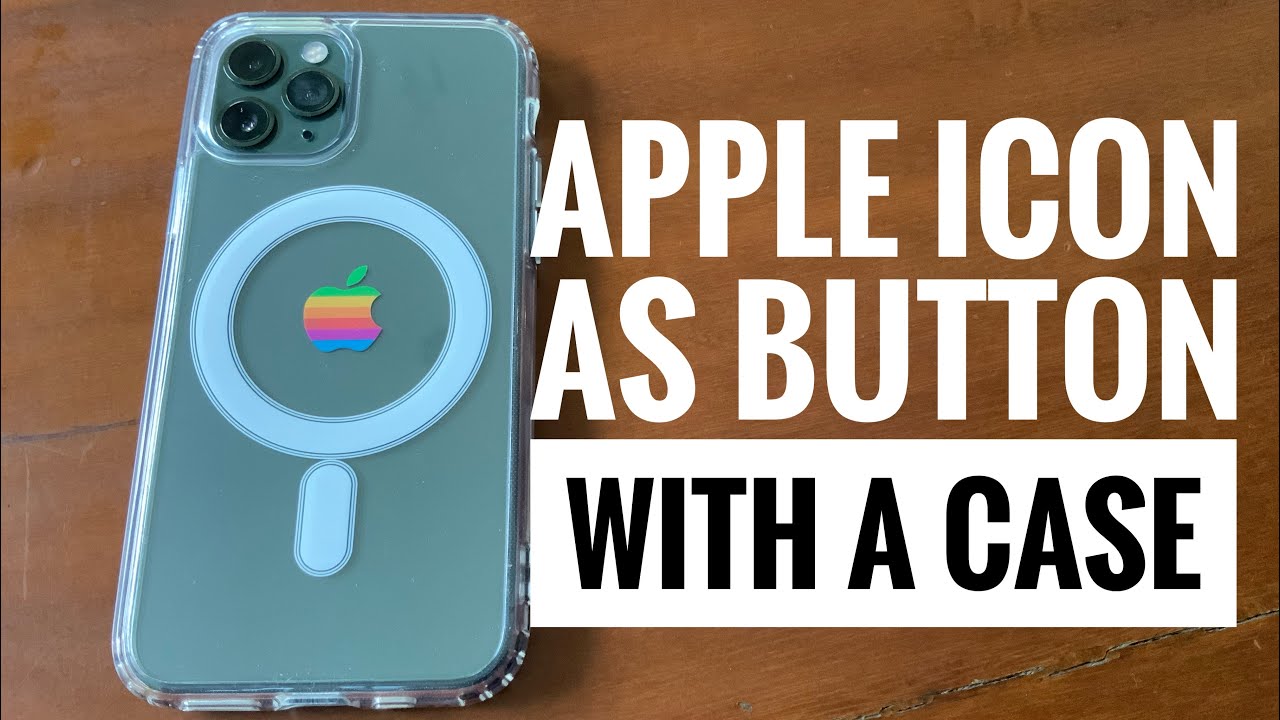 iPhone Apple Icon as a button with Back Tap feature with a case on iOS ...
