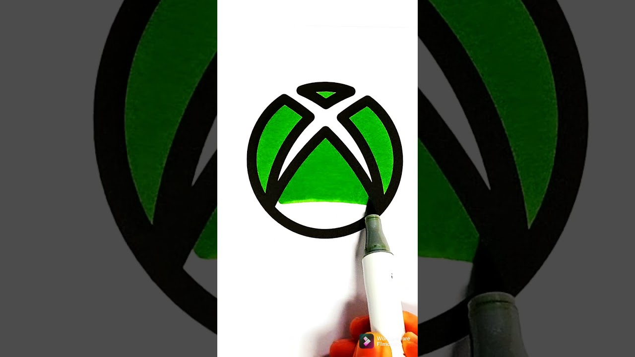Colouring Xbox Logo #shorts - YouTube