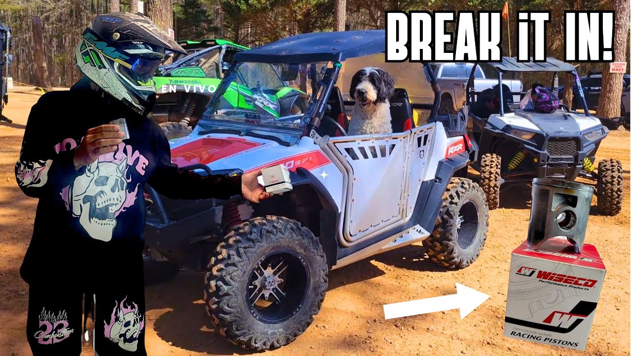 BREAKING IN MY 2 STROKE DIRT - BIKE IN a ATV PARK ??😯 - YouTube