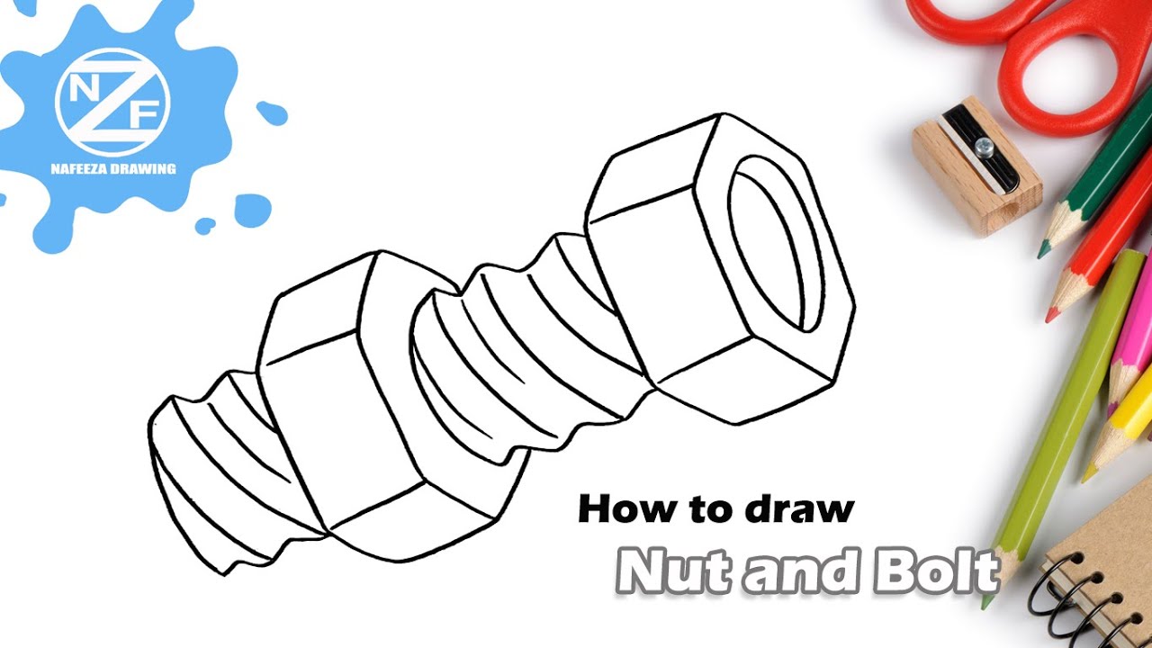 Nuts And Bolts Drawing Part 2 Youtube