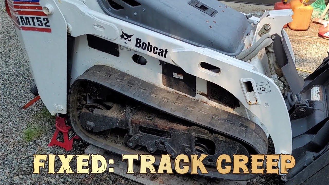 Bobcat MT52 track creep fixed - YouTube