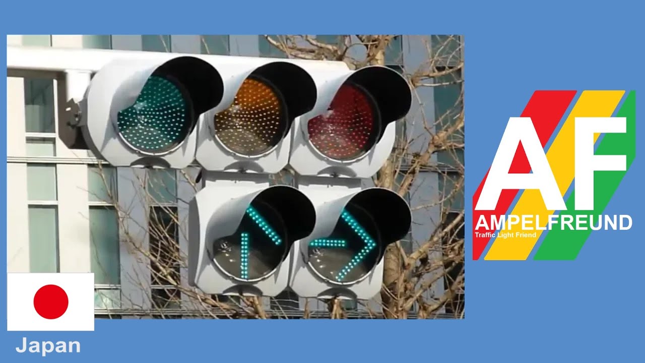 Nippon Signal LED Vehicle Traffic Light with Arrows - YouTube