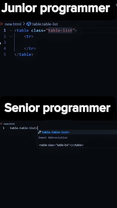 Junior vs senior programmer #html #programming #juniorvssenior #coding #code #shorts #viral ...