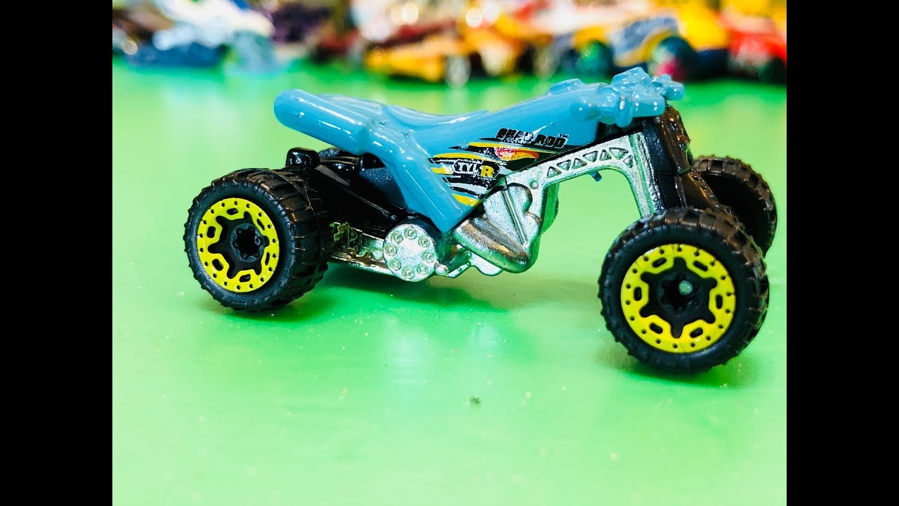 unpacking hot wheels single pack HW Moto Quad Rod (01358) - YouTube