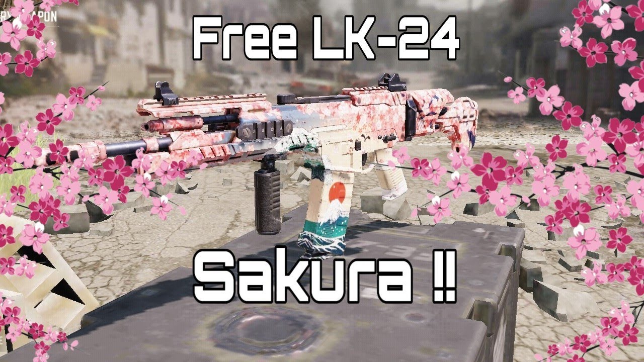Get the free LK-24 Sakura !!! - Call of duty mobile - YouTube