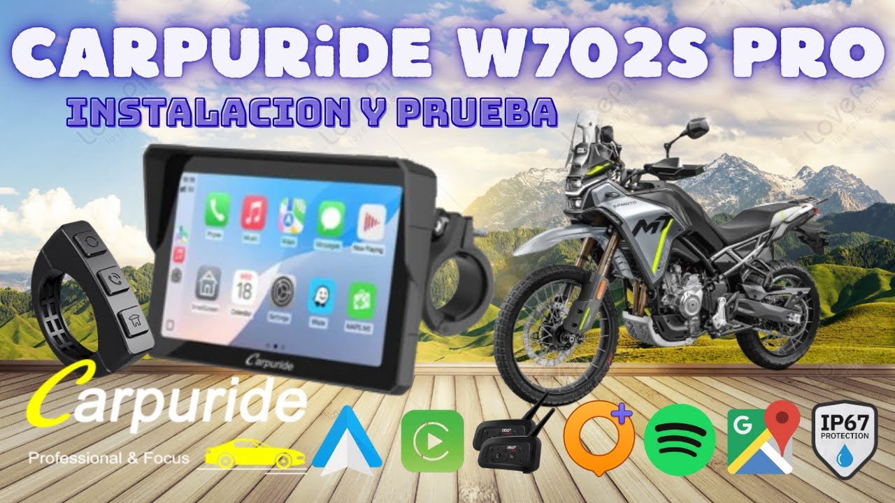 CARPURIDE W702S PRO para mi CFMoto 450 MT / Ibex - YouTube
