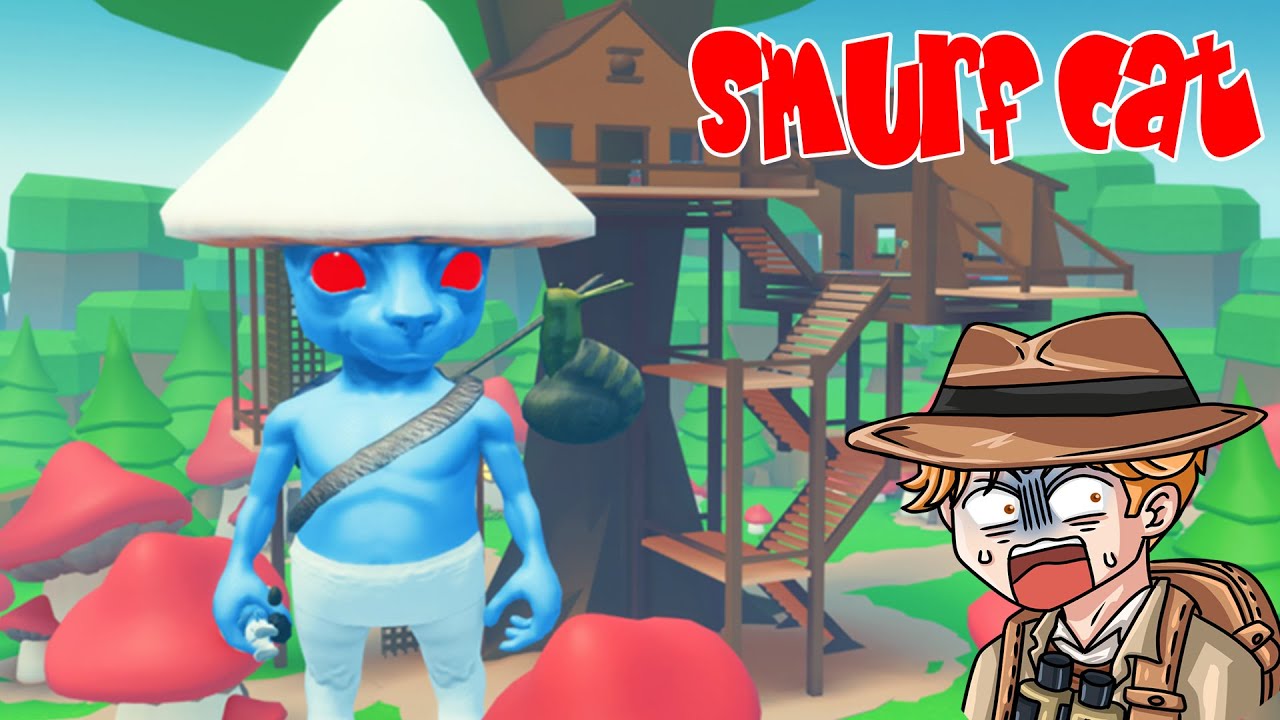 SMURF CAT me INTENTA COMER en ROBLOX - YouTube