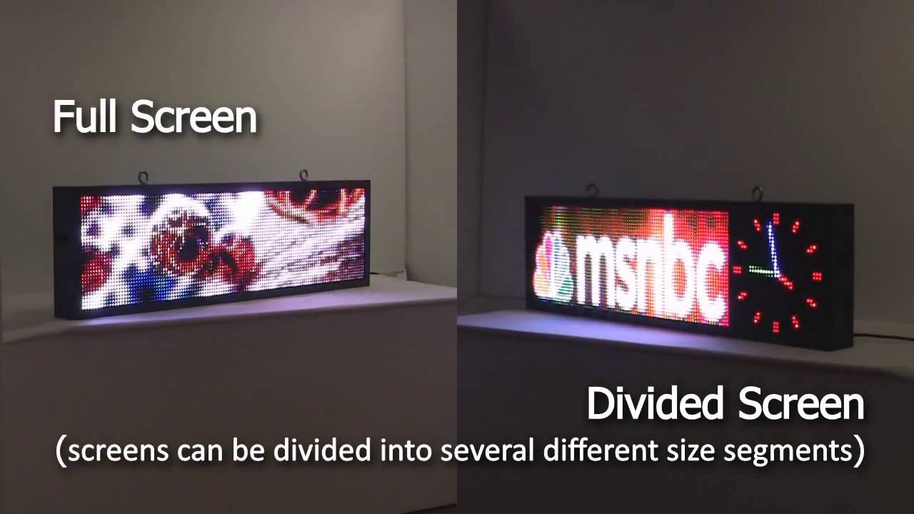 Full color Led sign 10MM - P10-HD upload videos and images on sale USA ...