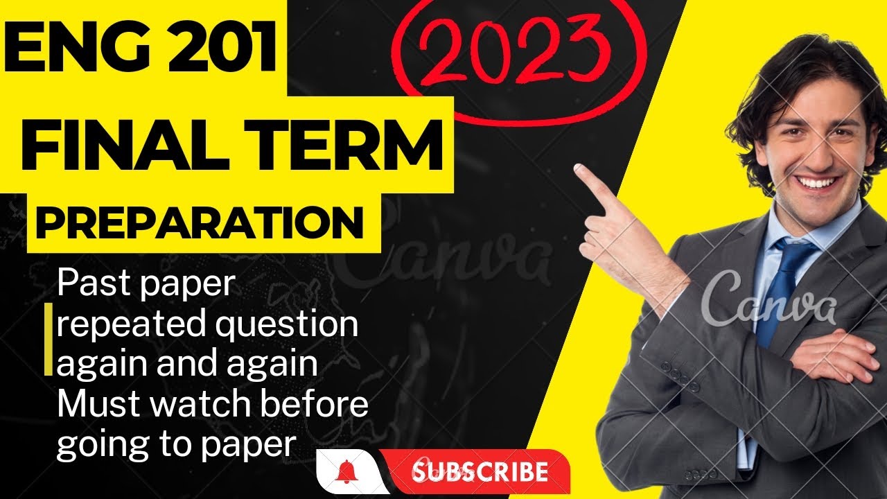 Eng201 Final Term Paper 2023 || Past Papers || repeated Questions - YouTube