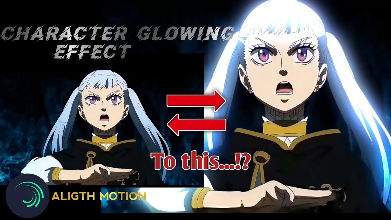 Create || Glowing effect || in Alight motion app😱 || Anime characters ...