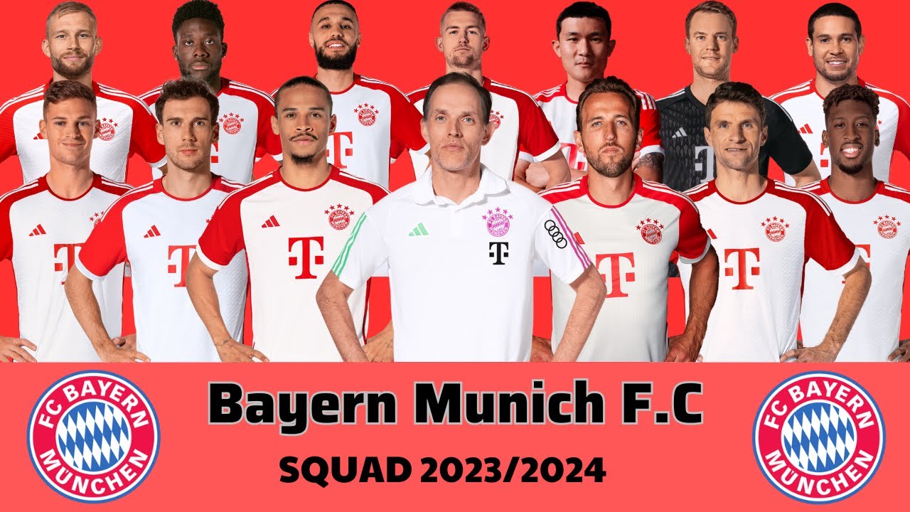 Bayern Munich F.C Squad With Tomas Tuchel | Bayern Munich Squad 2023/ ...