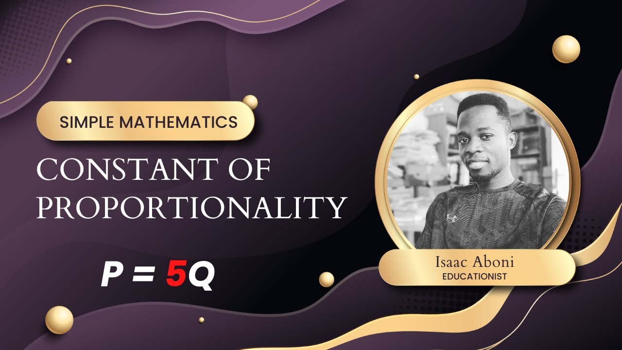 Constant of Proportionality - YouTube