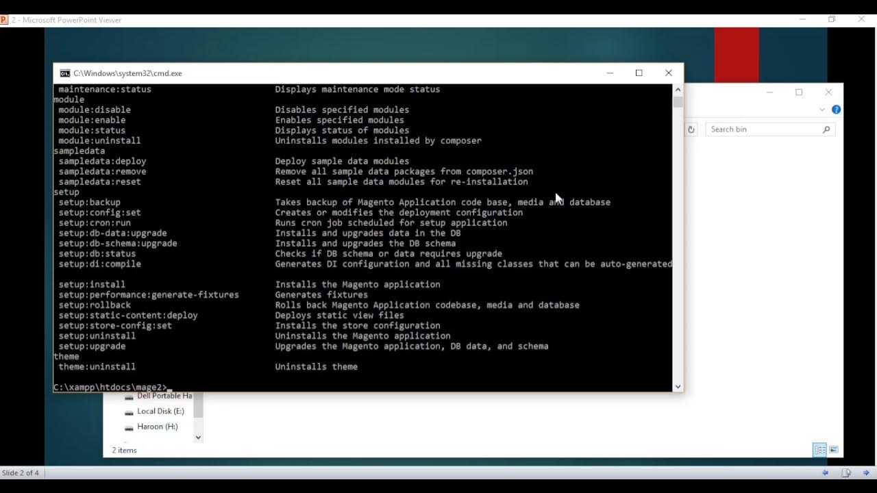 Part 2 Magento 2 tutorial command line interface/command line tool - YouTube