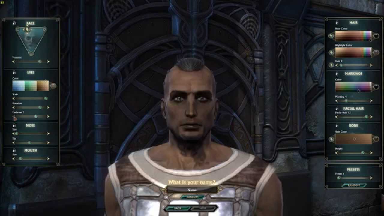 Rift - Character Creation Eth Male - YouTube