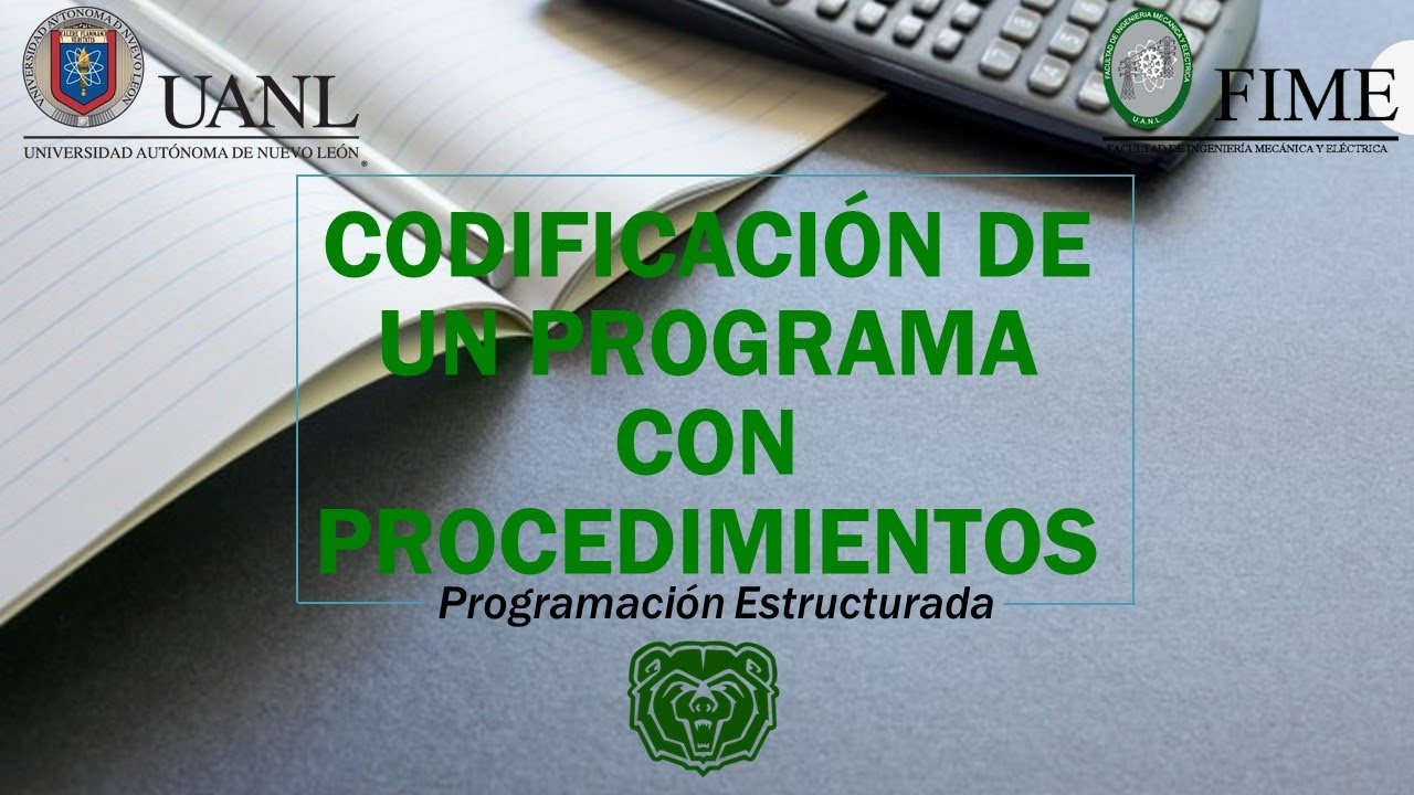 Codificación de un Programa con Procedimientos - YouTube