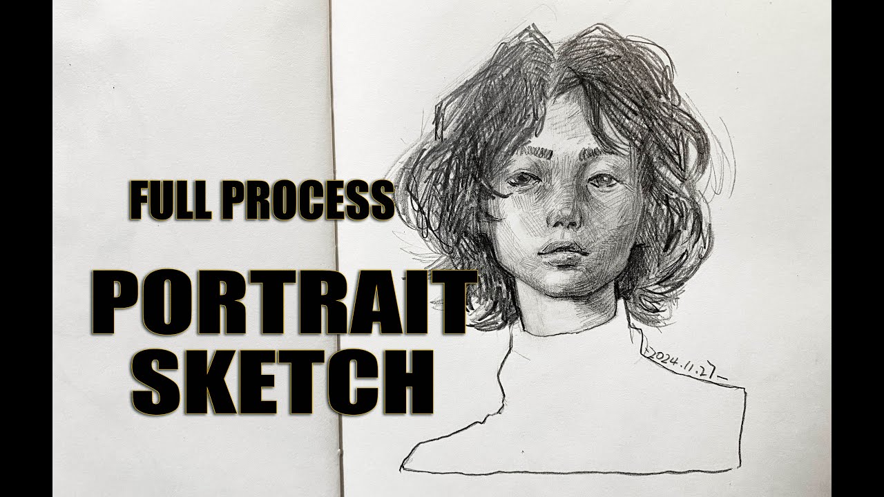 ️Portrait Drawing | Full Process | Sketch with me - YouTube