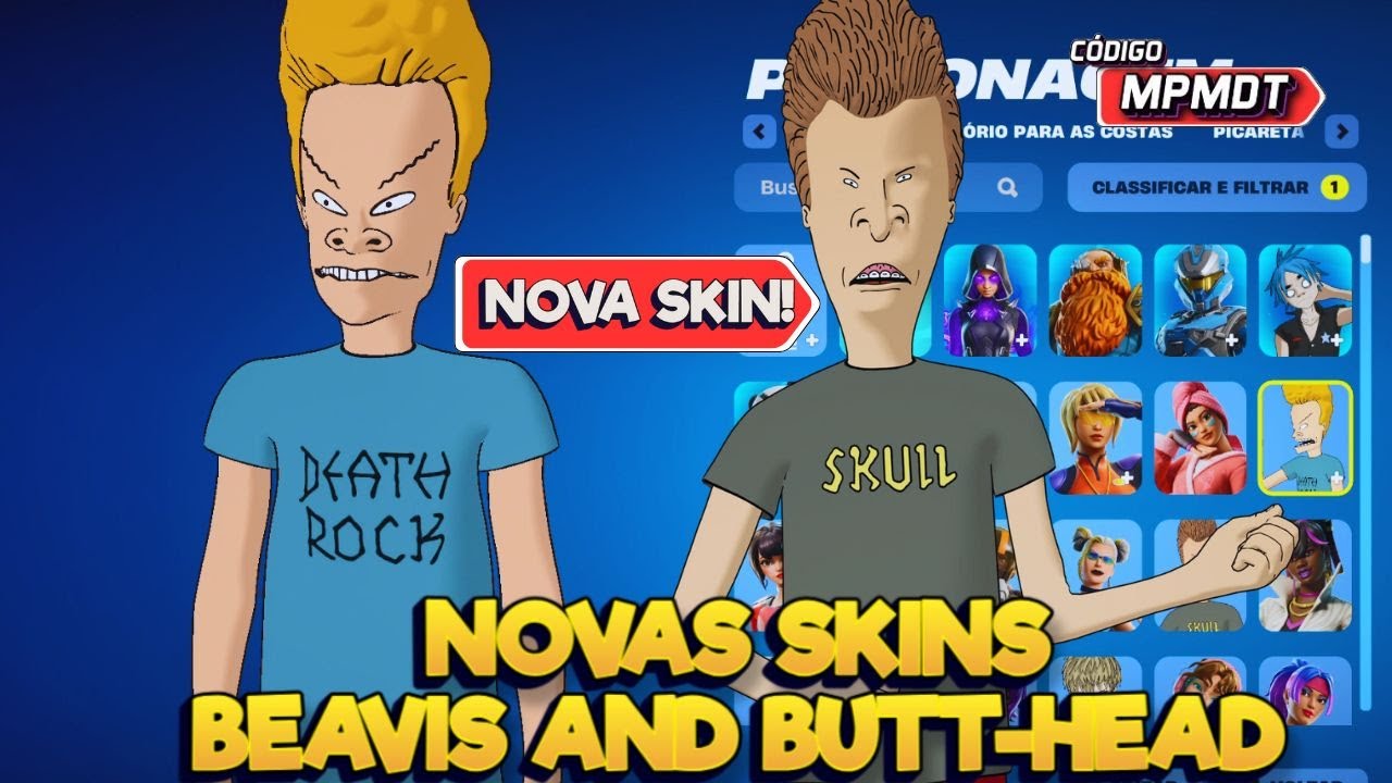 NOVAS SKINS DO BEAVIS E BUTT-HEAD FORTNITE - LOJA FORTNITE 05/09/25 ...
