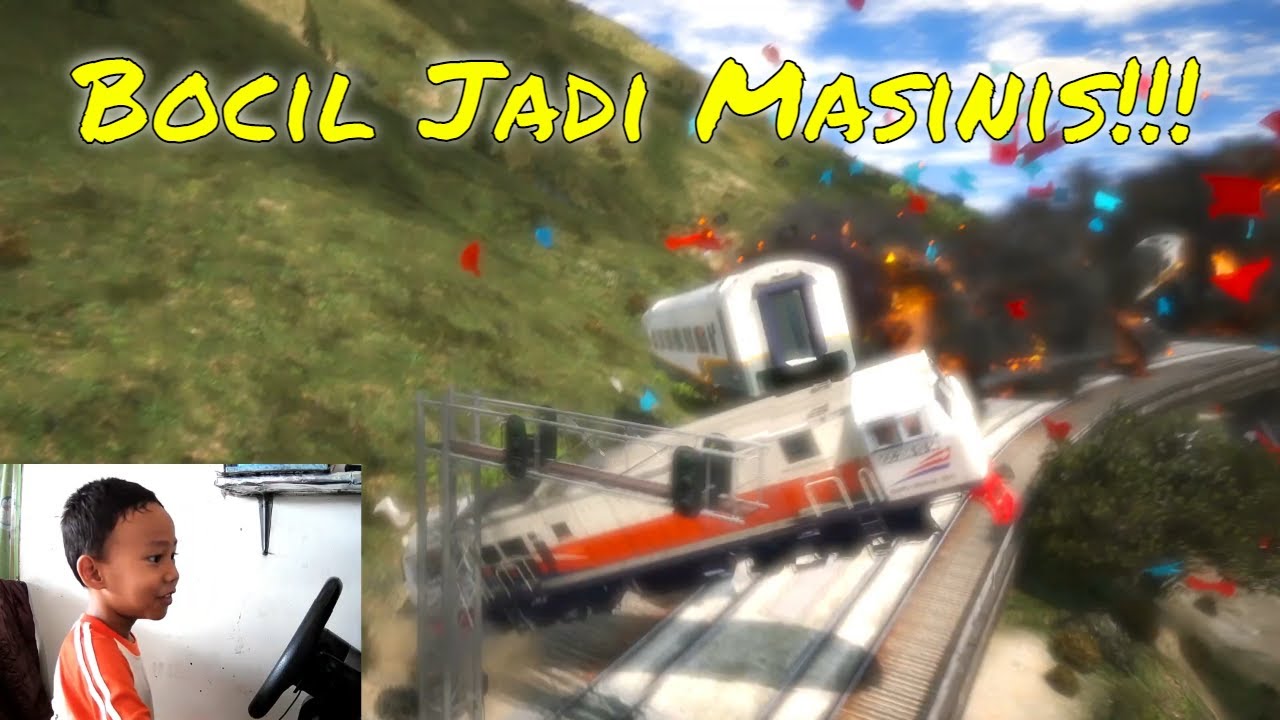 JADI MASINIS KERETA API EXPRESS INDONESIA CC206 - KERETA CRASH DI ...