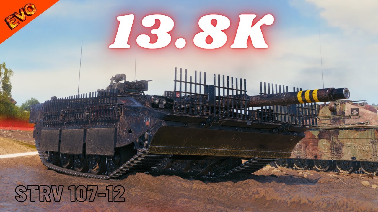 Strv 107-12 13.8K Damage & Strv 103B 13K Damage 7 Kills Epic WoT ...