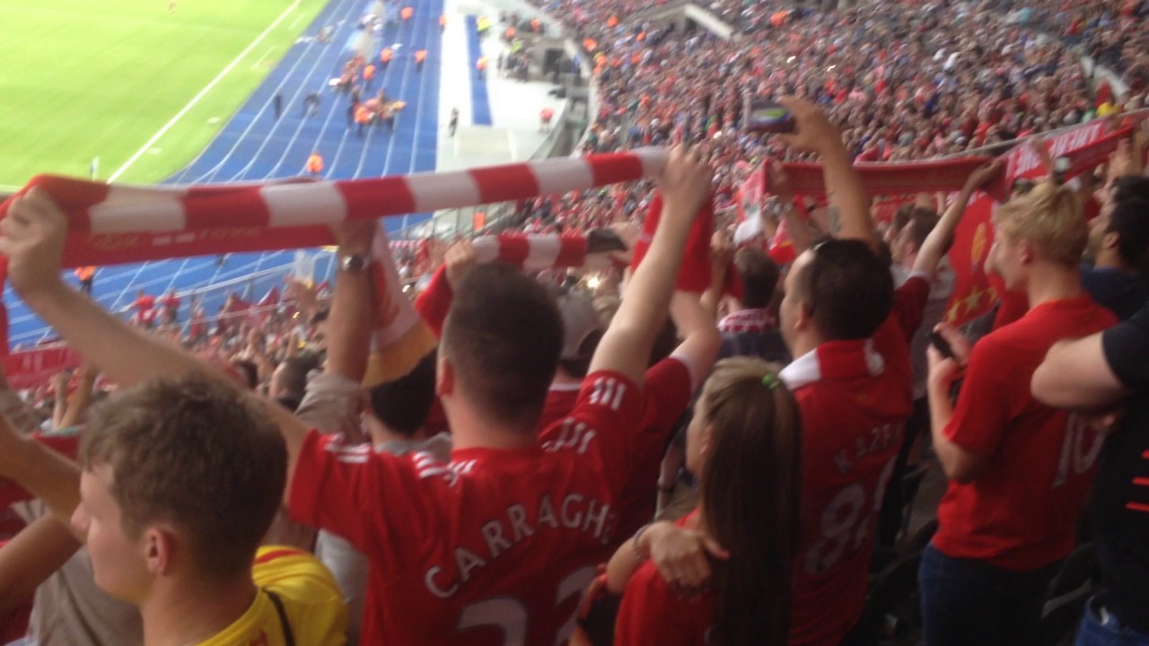 Liverpool Fans singing YNWA @ Hertha BSC vs. Liverpool FC 29/7/2017 ...