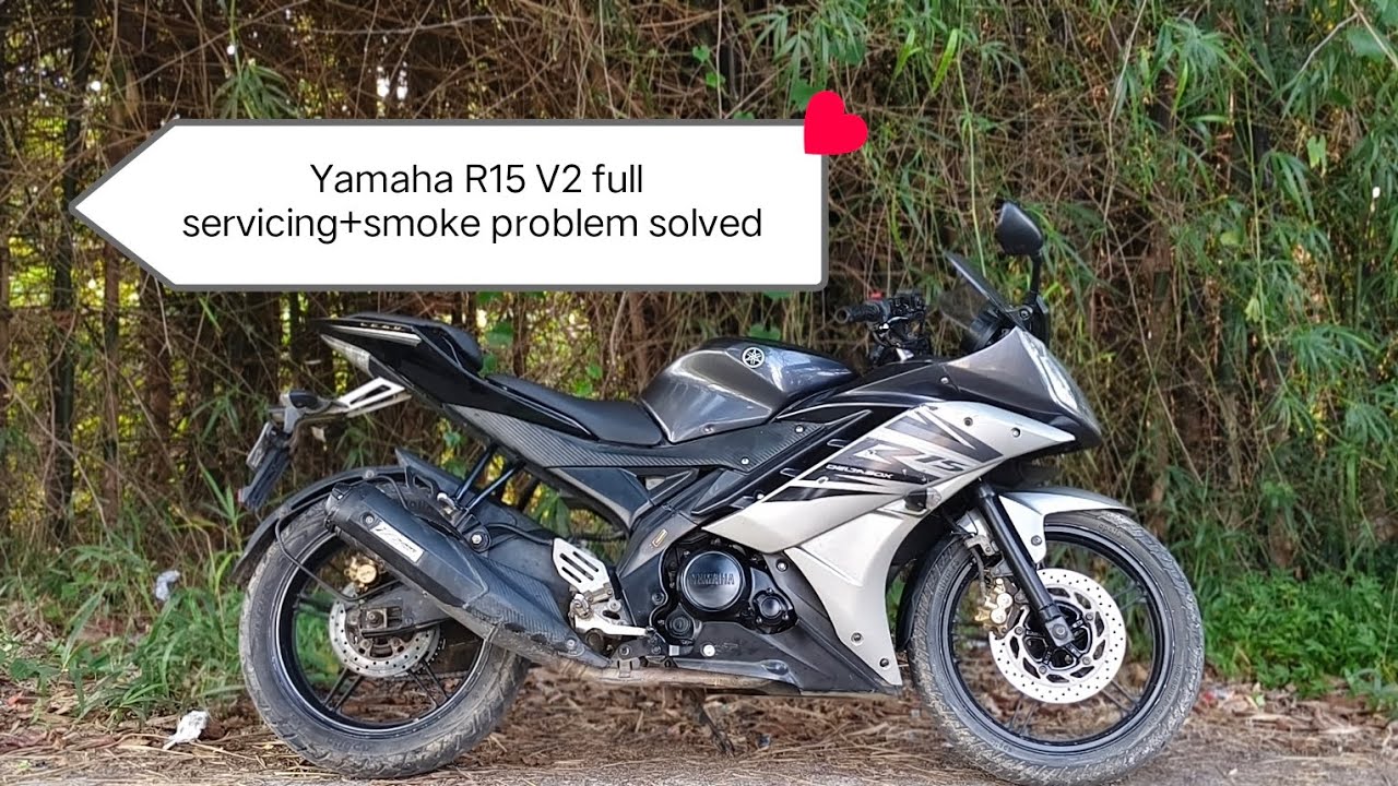Yamaha R15 V2 full servicing+smoke problem solved @akashbikedoctor r15 ...