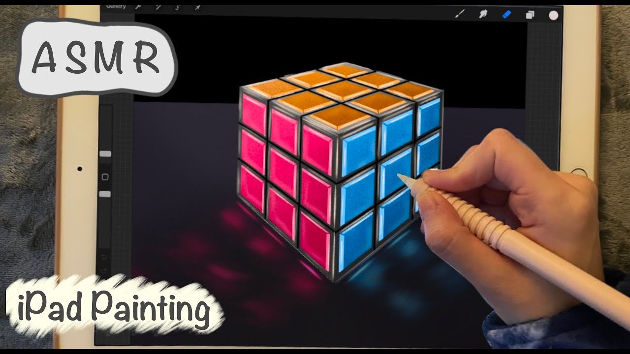 ASMR iPad Sounds - Teaching you digital art Procreate - Super Tingly ...