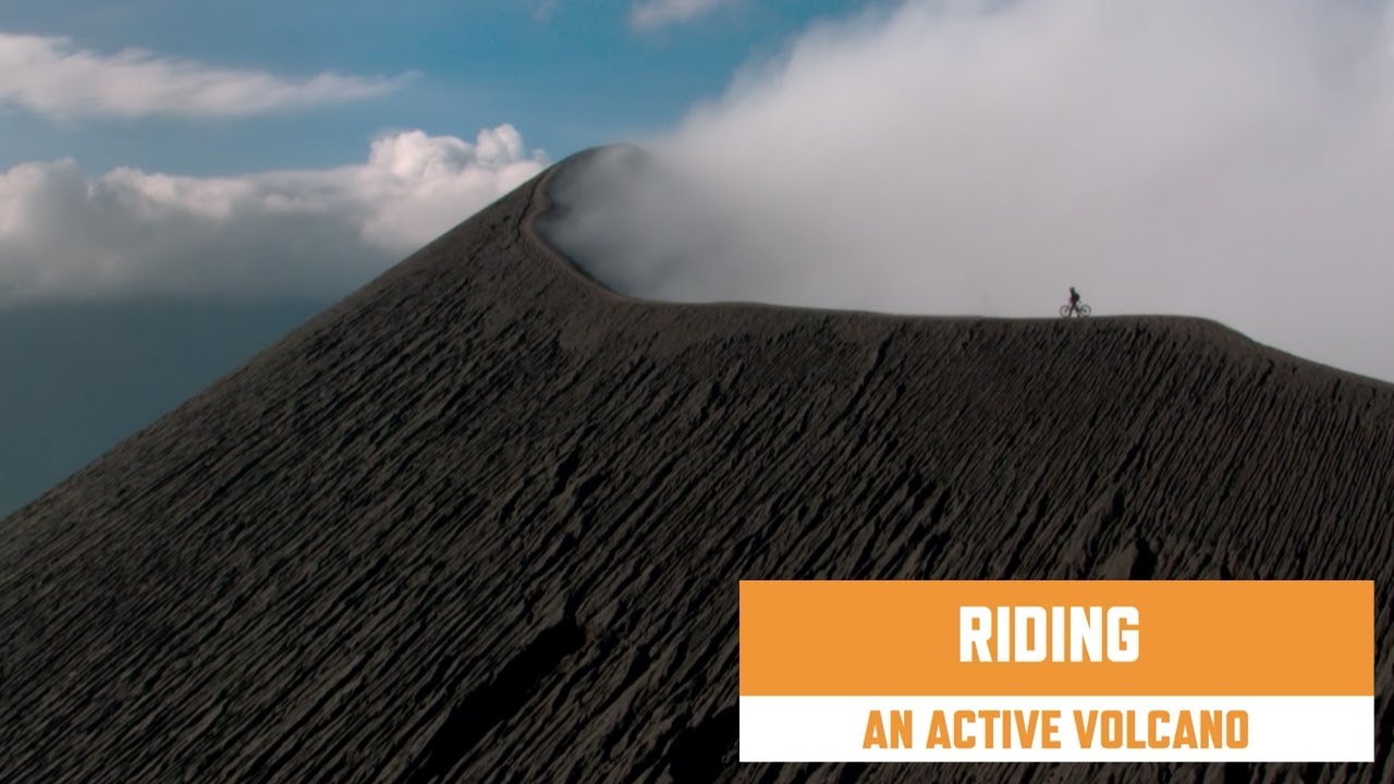 Riding Down An Active Volcano On A MTB - YouTube
