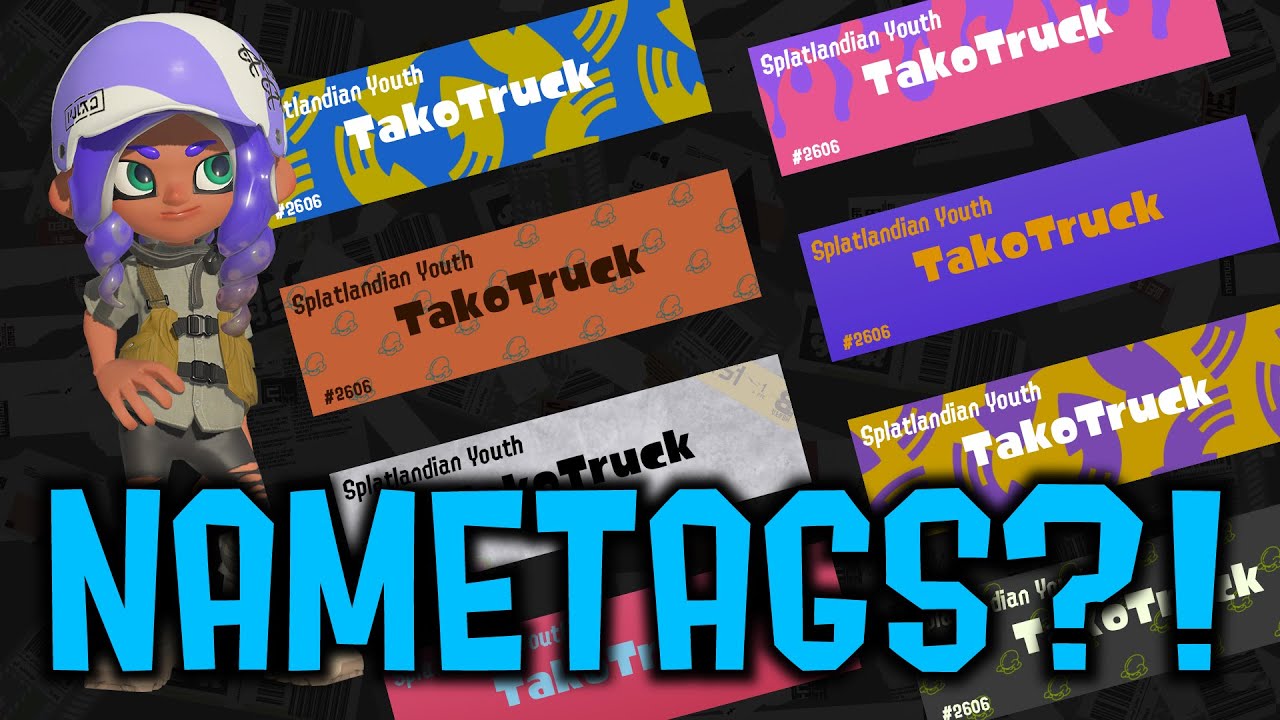 Splatoon 3 Nametag Customization REVEALED - YouTube