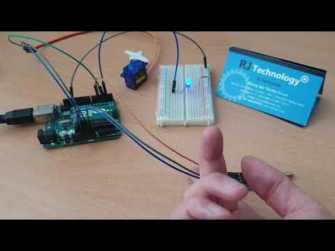 Arduino Uno 로 SW-520D 기울기 센서를 사용해서 SG90 마이크로 서보모터 제어해 보기 - YouTube
