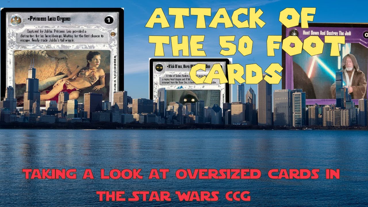 Star Wars CCG - Oversized, Undersized and Oddly Sized Cards! All you ...