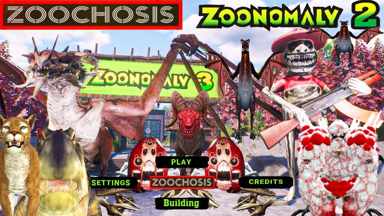 Zoonomaly 2,3 VS Zoochosis Full Gameplay - Mutant Monster Zoo Including ...