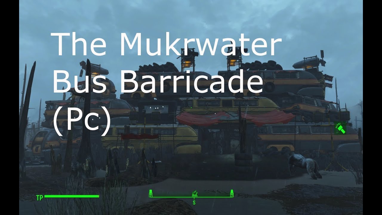 Fallout 4 Mod: The Murkwater Bus Barricade (PC) - YouTube