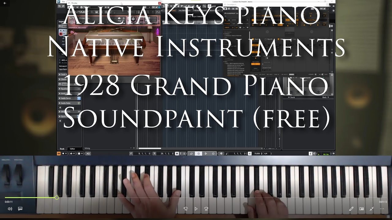 Alicia Keys - Native Instruments, 1928 Grand (free) - SoundPaint - YouTube