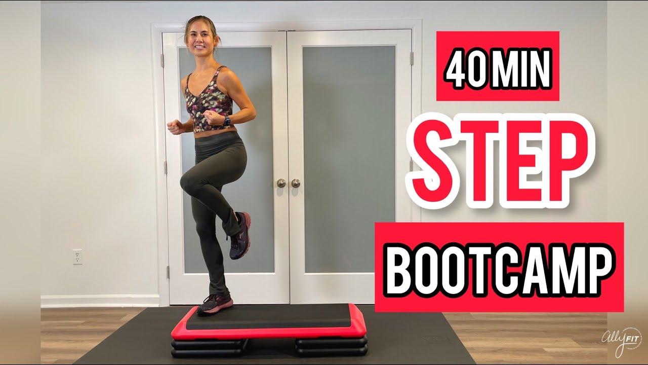 40-Minute Full Body Step Bootcamp - YouTube