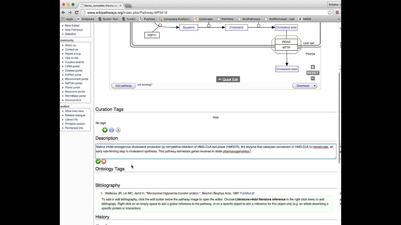 WikiPathways: Create a pathway, part 3 - YouTube