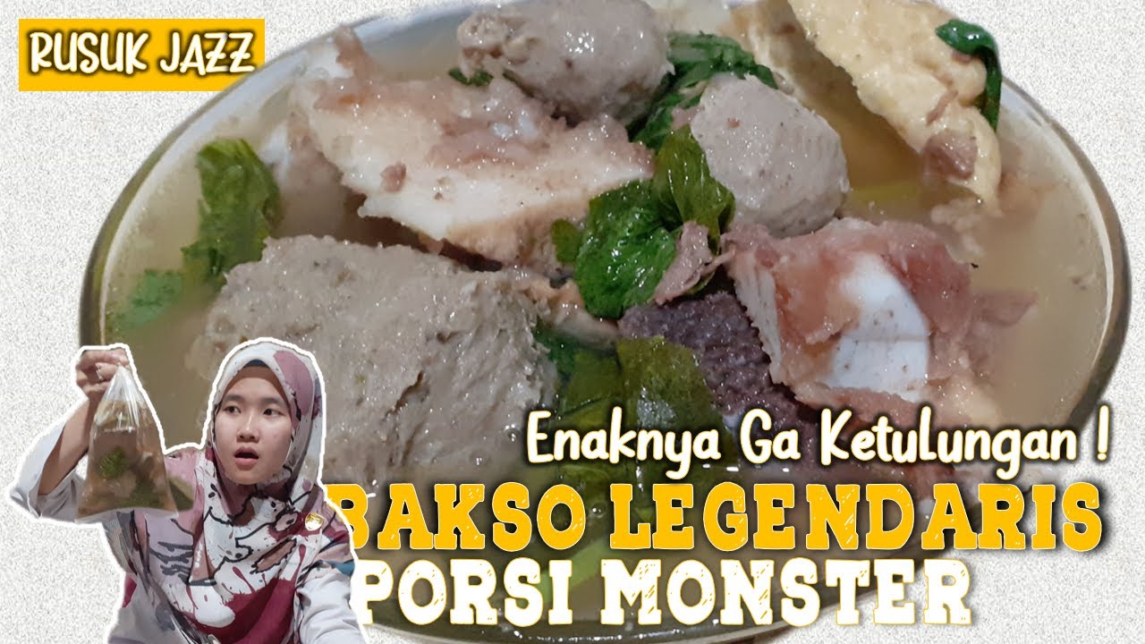 MUKBANG BAKSO SEMAR ASLI, BAKSO LEGENDARIS BANDUNG PORSI MONSTER ...